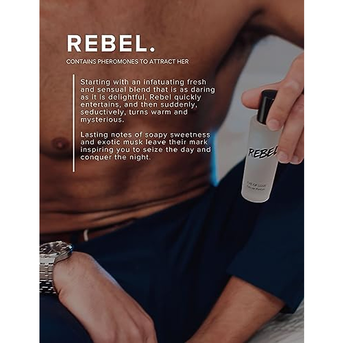 Eye of Love Rebel 30 mlPheromone Cologne for Men - Unlocks the captivating charm and confidence within you- Experience the power of pheromones