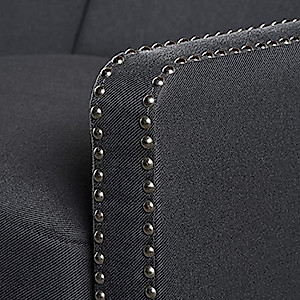 Christopher Knight Home Izidro Traditional Fabric Recliner, Dark Charcoal / Dark Brown