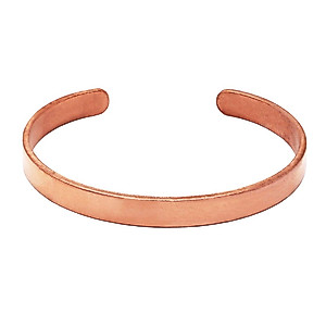 Rosemarie & Jubalee 99% Pure Copper Healing Protection Open Cuff Style Bracelet, 2.5"