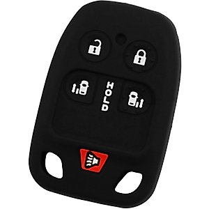 KeyGuardz Keyless Remote Car Key Fob Outer Shell Cover Soft Rubber Case for Honda Odyssey 2011-2014 N5F-A04TAA
