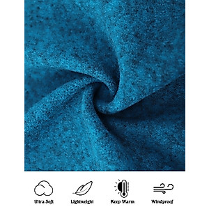 Dolcevida Womens Fleece Jacket Long Sleeve Sweater Fleece Zip Up Speckled Jacket with Pockets (Blue Steel Mix, M)