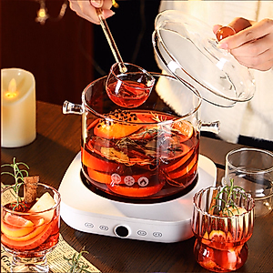 glass pots for cooking on stove - 2.0 Liter Glass Saucepan with Cover Simmer Pot Milk Pot, Heat-Resistant Glass Stovetop Pot and Sauce Pan for Soup, Pasta & Baby Food.