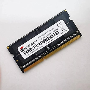 EMMCRAM 16GB(8GBx2) PC3L-14900S DDR3 / DDR3L Laptop RAM 1866MHz 1867mhz SODIMM 2Rx8 1.35V Non-ECC Unbuffered 204Pin Notebook Memory SDRAM Black