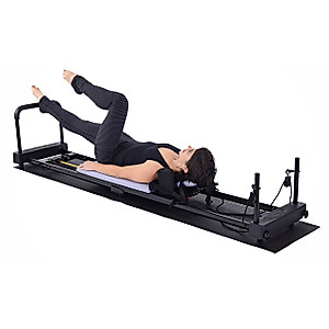 AeroPilates Foldable Reformer 4420 | Four-Cord Resistance | Free-Form Cardio Rebounder | includes Four Workout DVDs