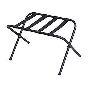 Mabel Home Metal Folding Luggage Rack Black