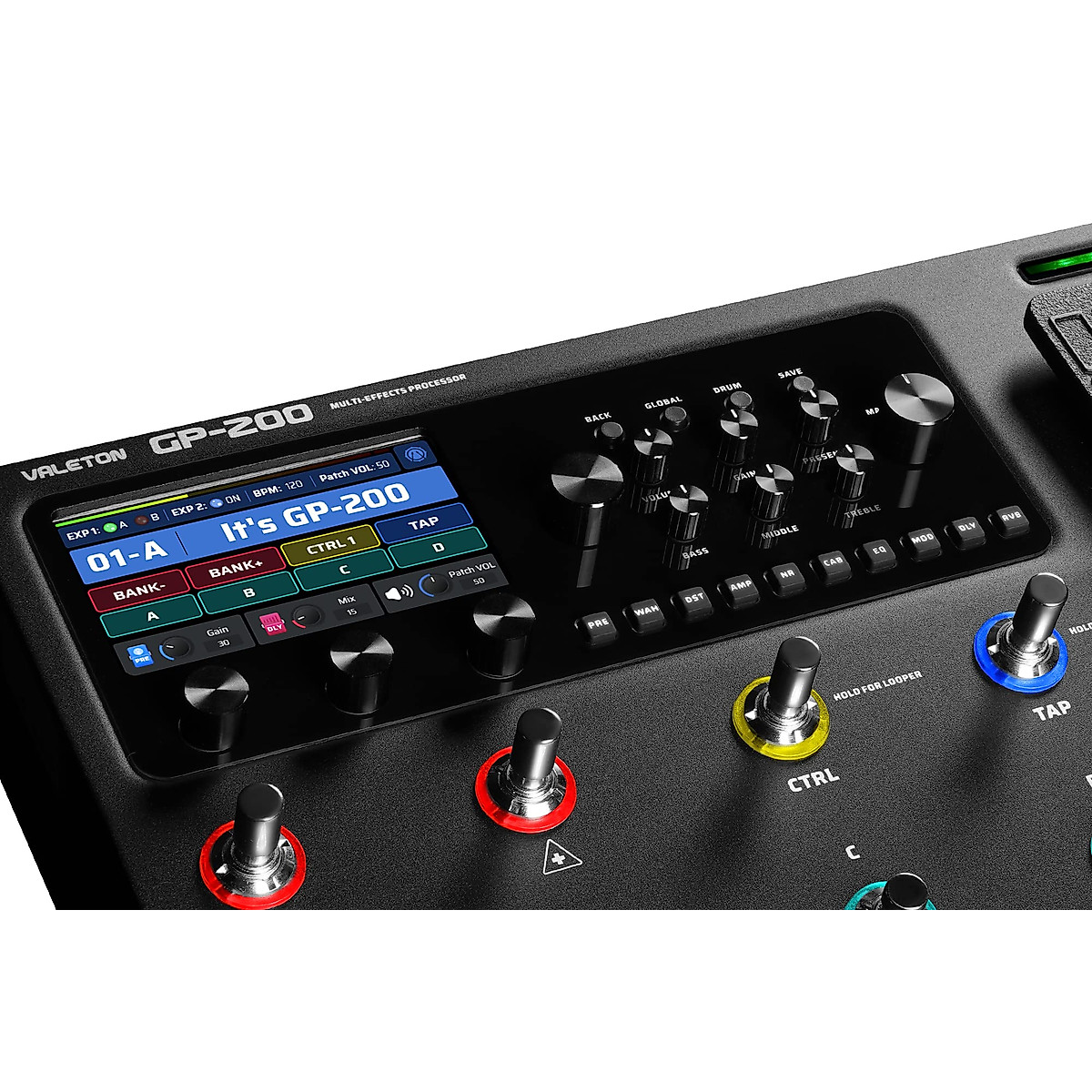 Valeton GP200 Multi Effects Processor + Gig Bag Black Bundle