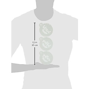 Grateful, Blessed And Gather Cookie Stencil C993 by Designer Stencils