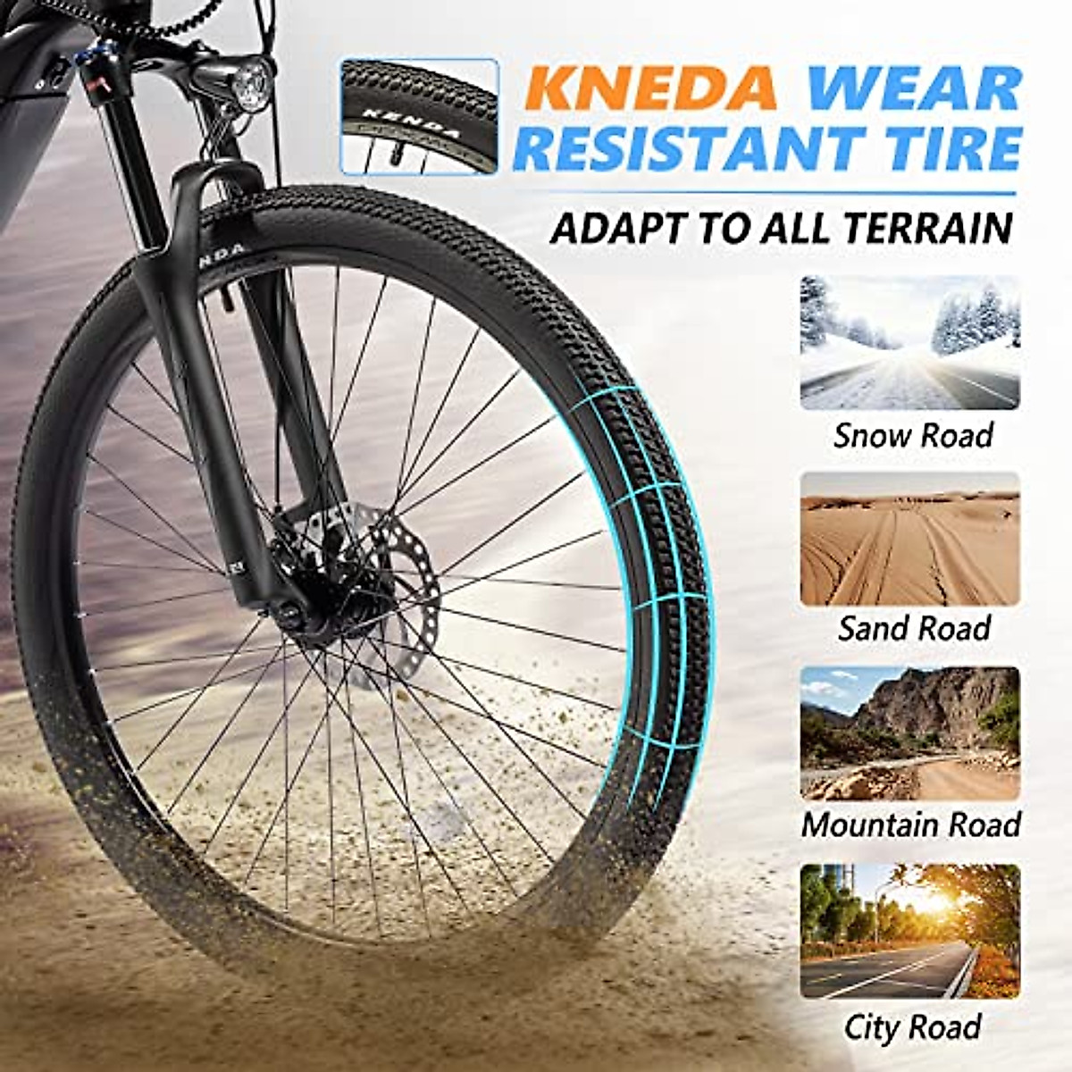 PEXMOR Electric Bike for Adults, 750W BAFANG Motor Ebike 32MPH Adult Electric Bicycle 48V 14AH LG Battery, 27.5" Electric Mountain Bike 7 Speed Gears Lockable Fork City Commuter E-Bike,UL Certified