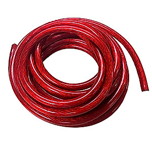 IMC Audio 1/0 Gauge CCA Power Red Wire Cable (10ft Red) Battery Cable Wire, Automotive, Car Audio Speaker Home Stereo System, RV Trailer, Amp Wiring 0 Guage Power Wire Cable 0 Car Audio