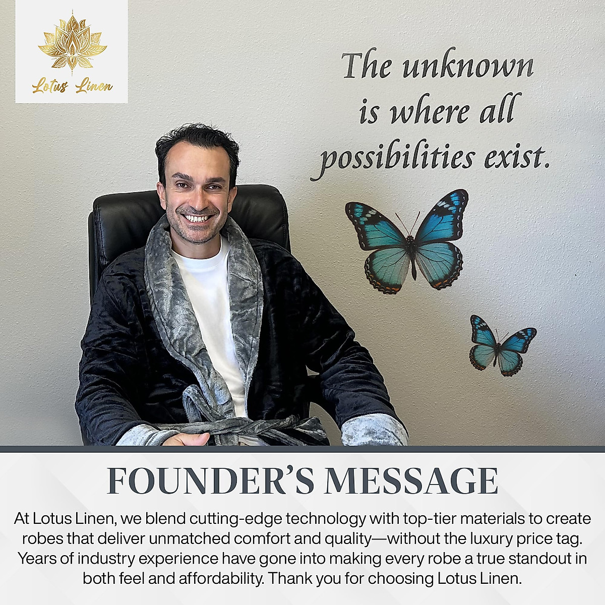 Lotus Linen Women's Lightweight Waffle Kimono Robes for Women - Cotton Spa Grey Bathrobes - Grey Bridesmaids Robe Set (Small, Grey)