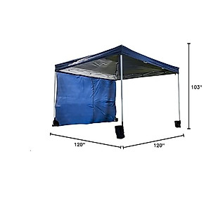 World Famous Sports Sun Canopy, 10'x10', Blue