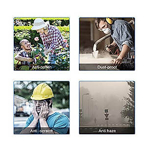 LASMEX Stylish Safety Glasses Goggles for Women Girls Anti-fog Glasses Protective Eyewear Clear Glasses