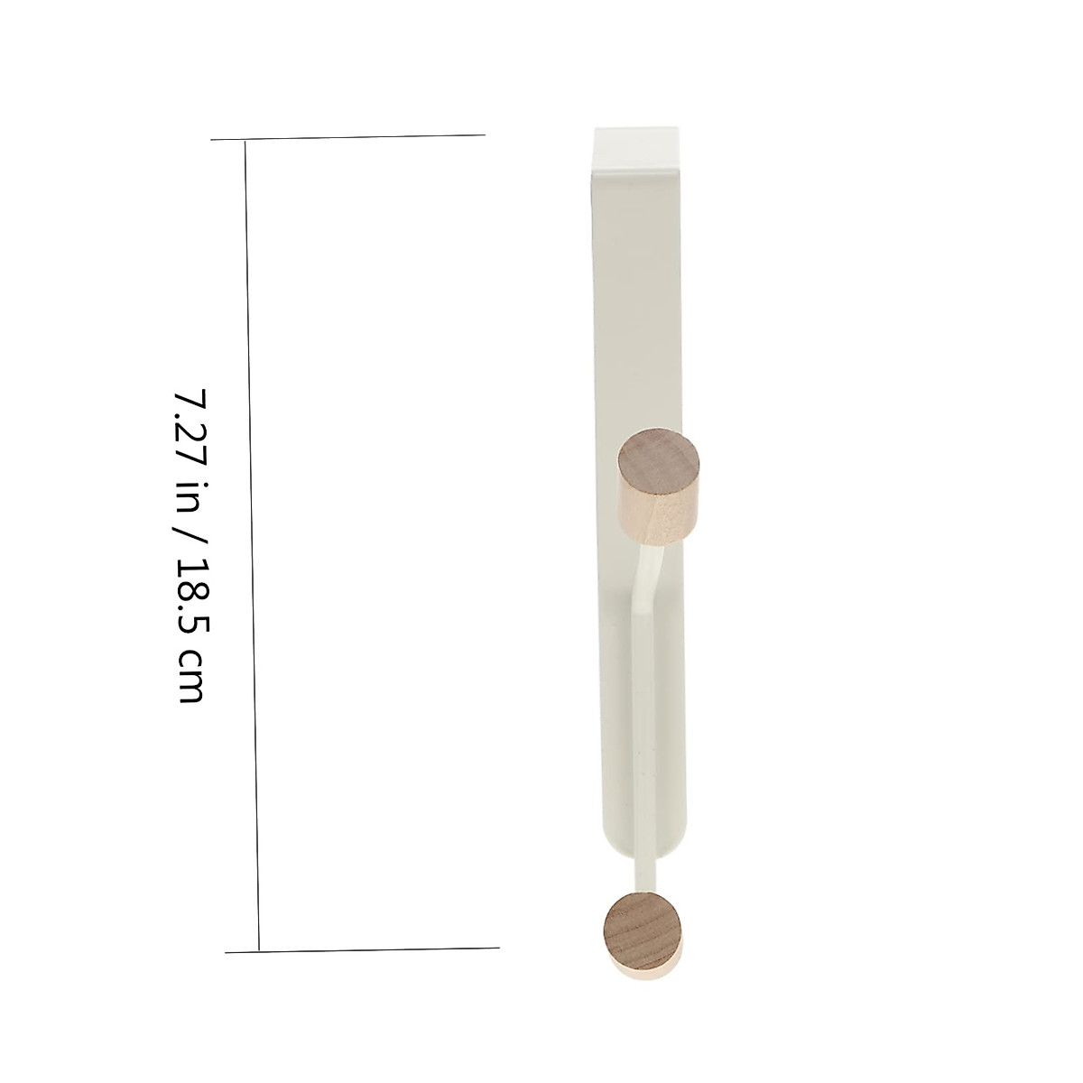 Zerodeko 18 Pcs Coat Hook Behind Door Behind Door Hooks Over Door Towel Hanger Hooks for Hanging Coats Over The Door Coat Hook Storage Hangers Storage Hook White Hook Rack Wood Hook up