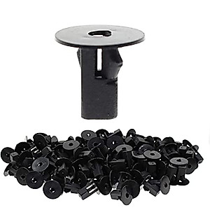 MOTOALL Nylon Hood Bumper Fender Liner Front Spoiler Trim Panel Shield Retainer Fastener M5.5#12 Screw Grommet Rivet Clips for 9mm x 9mm Hole Toyota Lexus 90189-06065 - 100pcs
