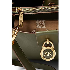 Anne Klein AK Lock Satchel, Moss