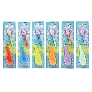 RADIUS Big Kidz Forever Brush with Replaceable Head Toothbrush for Children, 6 Years and Up, BPA Free ADA Accepted for Growing Teeth and Gums - Right and Left Handed, Extra Soft