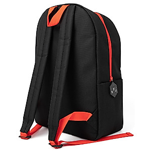 Stranger Things Hellfire Club Backpack | Black Rucksack with Adjustable Straps | Netflix Series Organised Luggage School Bag