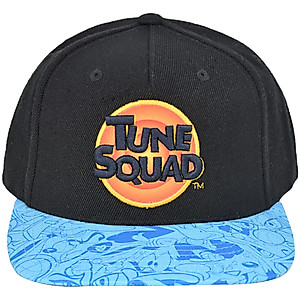 Warner Bros Space Jam 2 Tune Squad Snapback Hat, Adjustable Baseball Cap Black