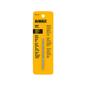 DEWALT DW1209 9/64-Inch Cobalt Alloy Split Point Twist Drill Bit