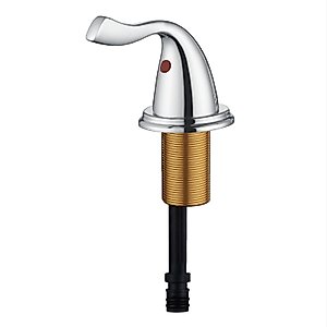 RKF Faucet- Replacement Lever Handles with Valve Faucet Accessory Faucet Parts Faucet Kit Chrome B07