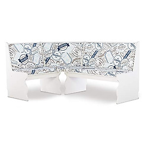 Linon Lucy Coffee Nook - White 66.25 x 34.5 x 50.25