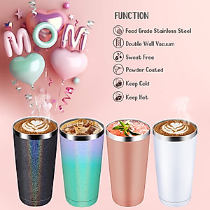 KOOLDRINK Best Gigi Ever-Grandma Gifts from Granddaughter Grandson Mothers Day Birthday Christmas Gifts for Nana,Mimi,Soon to be Gigi,Stainless Steel Insulated Grandmother Mug Cup 20Ounce Multicolor