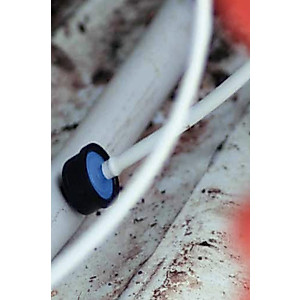 White Drip Irrigation Micro Distribution Poly Tubing 1312' Foot Roll (Size 1/8" or .125 x .187) Professional Grower, Greenhouse & Hydroponics Grade (1300' Foot Roll White Tubing)