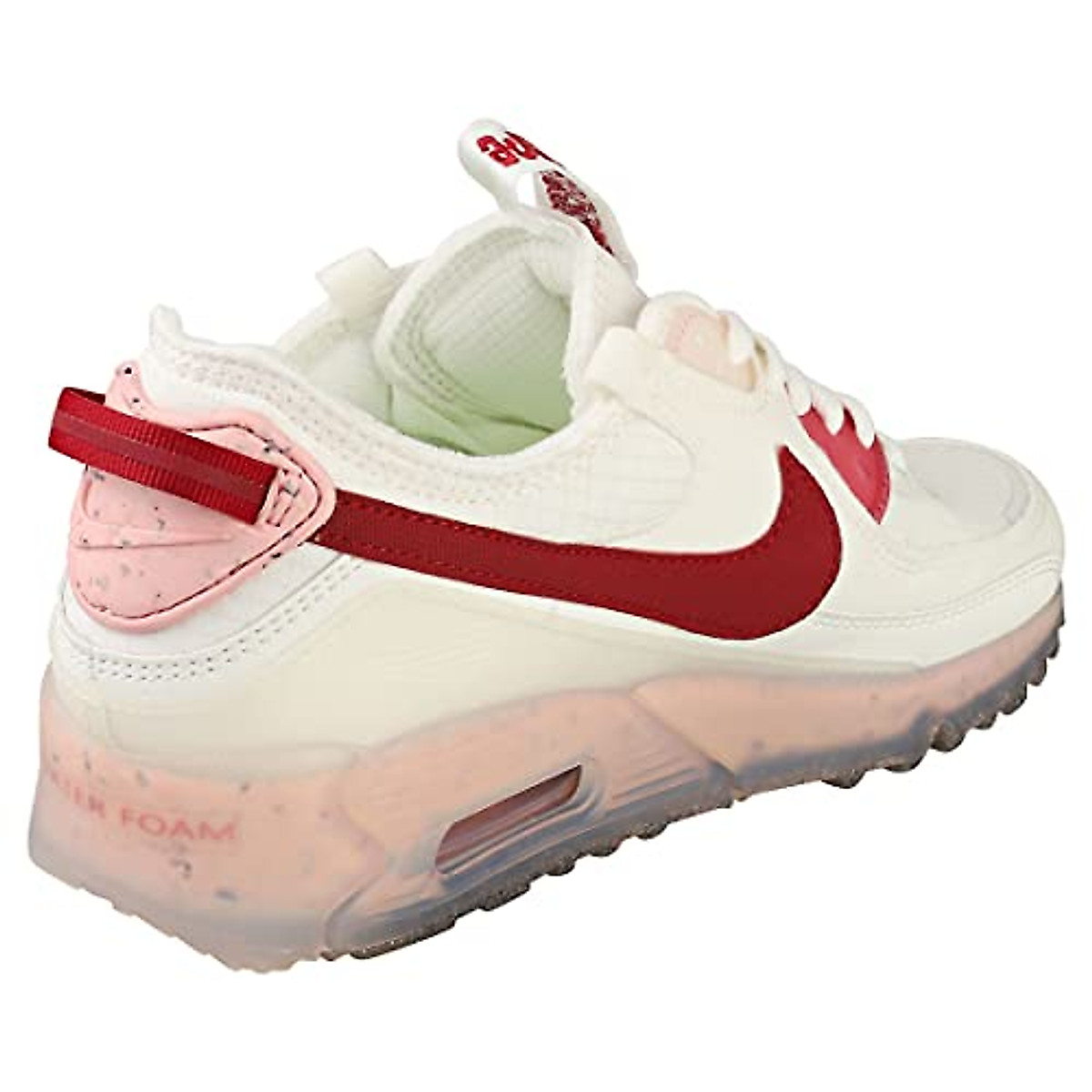 Nike Women's Air Max 90 Futura Shoes, Summit White/Pomegranate-pink, 6