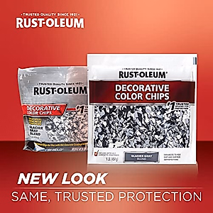Rust-Oleum 312449-6PK Decorative Color Chips, 6 Pack, Glacier Gray Blend, 96 Ounce