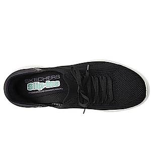 Skechers Sport Women's Women's Hands Free Slip-ins Ultra Flex 3.0-Brilliant Path Sneaker, Black/White, 7.5