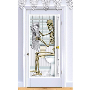 Beistle Skeleton Restroom Door Cover Party Accessory