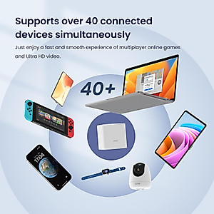 Tenda Nova Mesh WiFi System - Covers 3500 sq.ft - AC1200 Dual-Band Mesh Network for Home Internet - Parental Control - 3-Pack