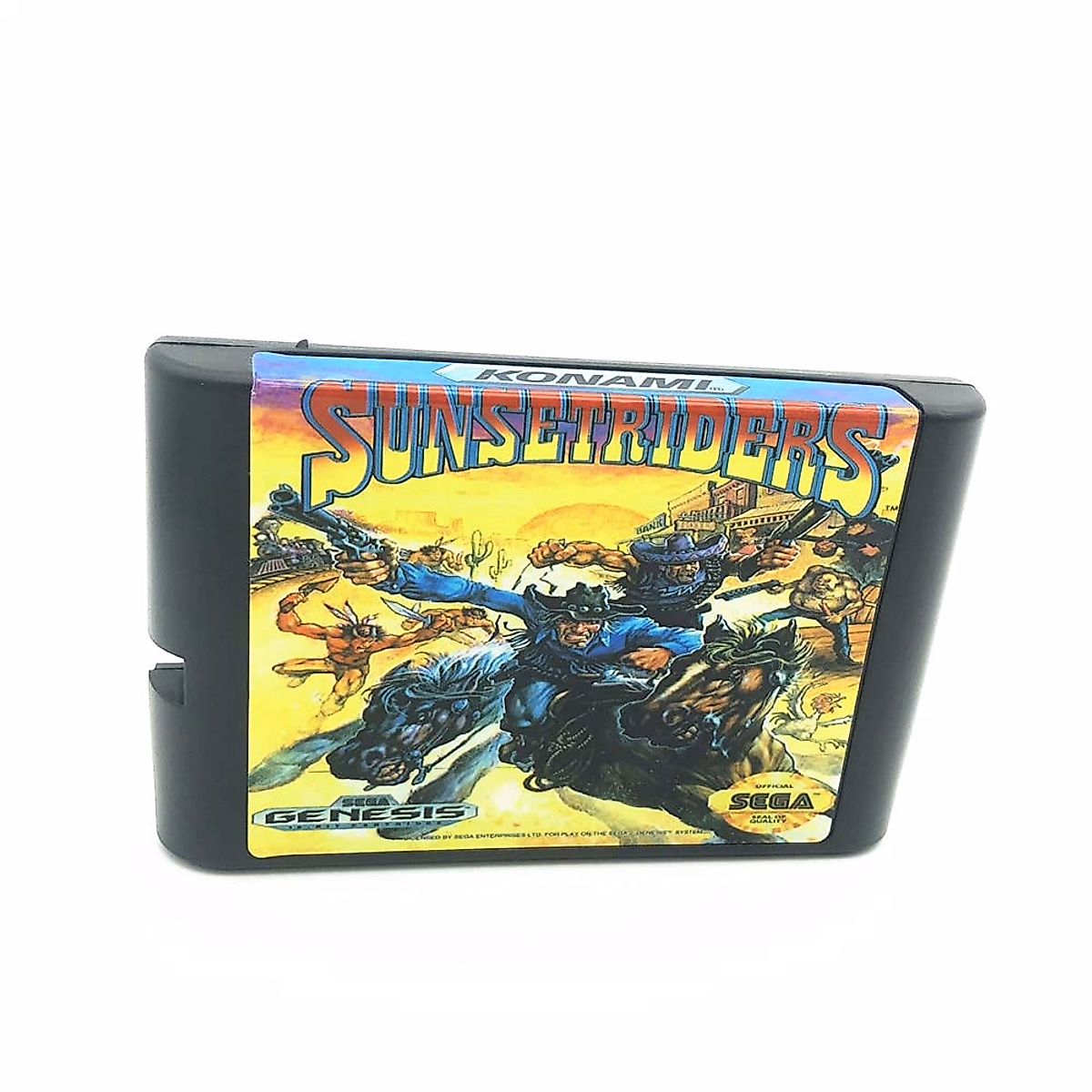 Royal Retro Sunset Riders For Sega Genesis & Mega Drive 16 Bit Video Games Conosle (Black)