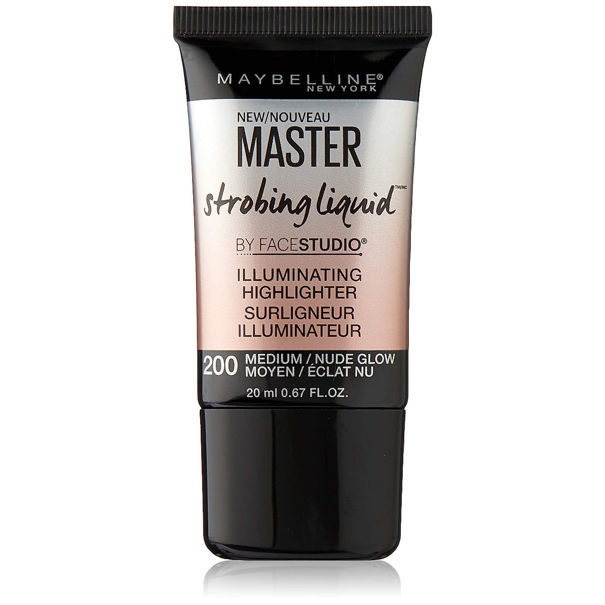 Maybelline New York Master Strobing Liquid Illuminating Highlighter, Medium/Nude Glow, 0.67 fl. oz.
