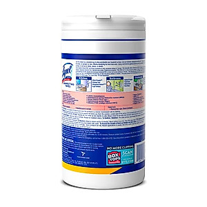 Lysol Disinfectant Wipes, Multi-Surface Antibacterial Cleaning Wipes, For Disinfecting and Cleaning, Lemon and Lime Blossom, 80 Count (Pack of 1)