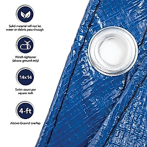Blue Wave Gold 15-Year 16-ft x 32-ft Oval Above Ground Pool Winter Cover