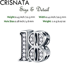 18 Birthday Charms fits Pandora Charm Bracelet, 925 Sterling Silver 18th Anniversary Beads with CZ Birthstones, Number 18 Year Old of Love Gifts for Sister/Girl/Boy