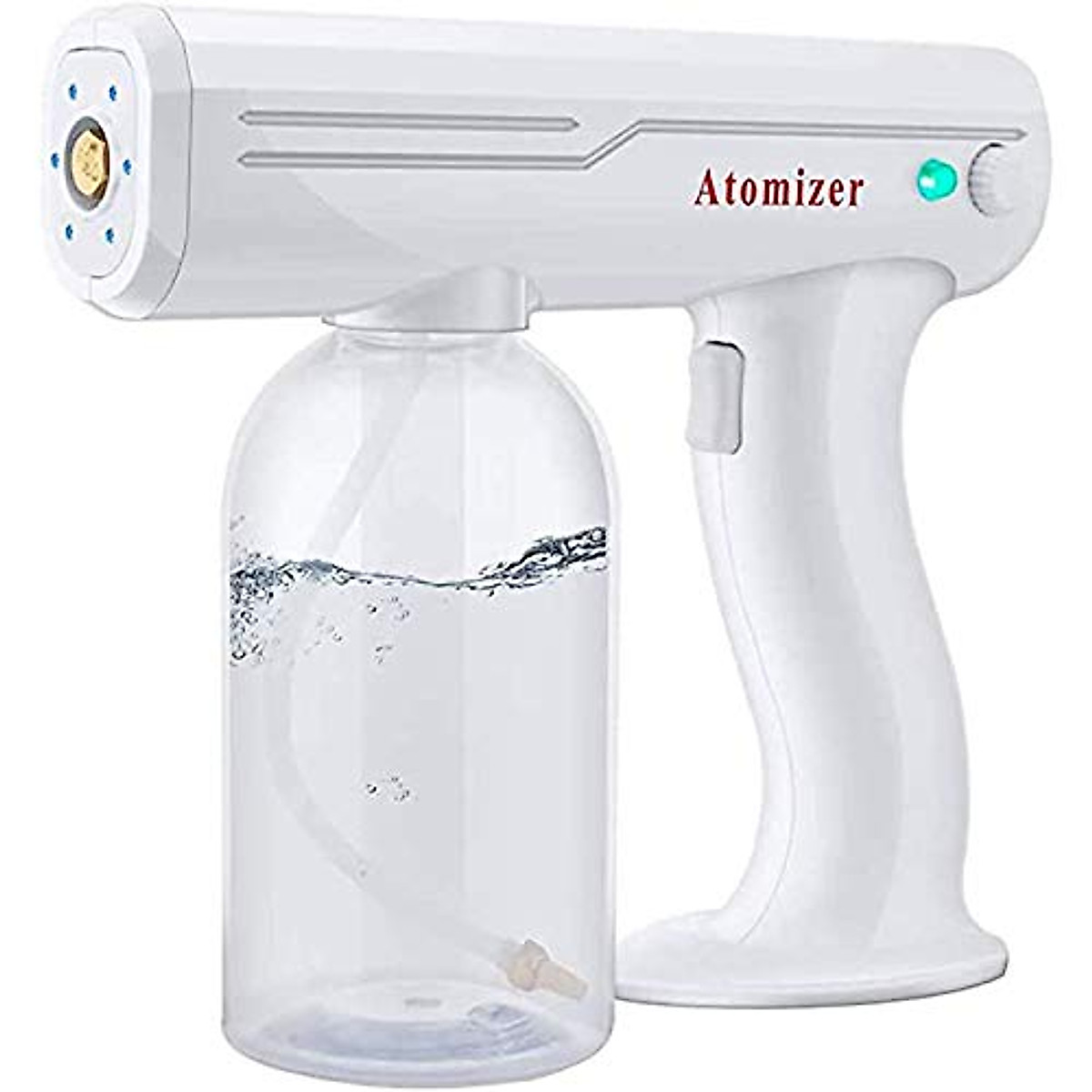 Blue Light Nano Atomizer, Cordless Electric Sprayer Handheld Rechargeable Large Capacity Fogger Machine for Home, Garden, Car, Office Outdoor Indoor(800ML)