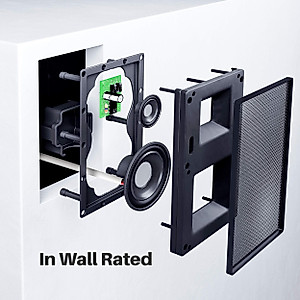 GearIT 16/2 Speaker Wire (100 Feet) 16 Gauge (Copper Clad Aluminum) - Fire Safety in Wall Rated Audio Speaker Wire Cable / CL2 Rated / 2 Conductors - CCA, 100ft