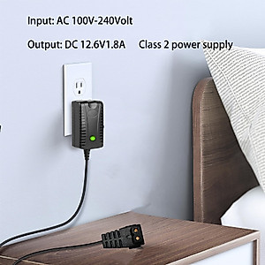 12.6V 1.8A Charger for Aiper Robotic Pool Cleaner Compatible with Aiper Seagull SE 600 HJ1103J HJ1102 600 1000 1500 AIPURY1500 P1111 Robotic Pool Cleaner Charger Power Cord