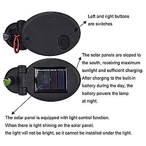 Rose Flower Solar Light, 3 Head White Rose Flower Solar Light Led Decorative Outdoor Lawn Lamp Home Garden Fake Flower Night Light-White