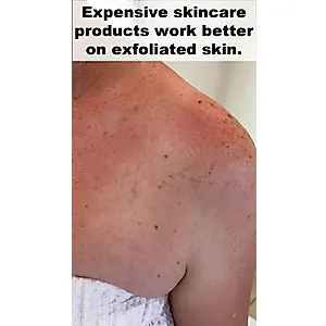 WATCH ME GLOW Silk Exfoliating Glove 100% Turkish Silk DEEP EXFOLIATING Body Scrubber Dead Skin Removal Body Exfoliator SMOOTHS SKIN and Keratosis Pilaris Exfoliating Mitt