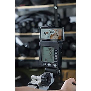 Phone Holder Made for PM5 Monitors of Concept 2 Rower, SkiErg and BikeErg - Silicone Smartphone Cradle Compatible with Concept 2 Rowing Machine. Ideal Rower Accessories