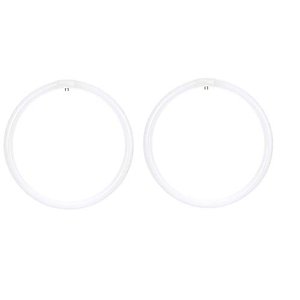 Ciata FC16T9/CW Fluorescent T9 Circline Ceiling Light Bulb, 40 Watt, 4100K - 2 Pack