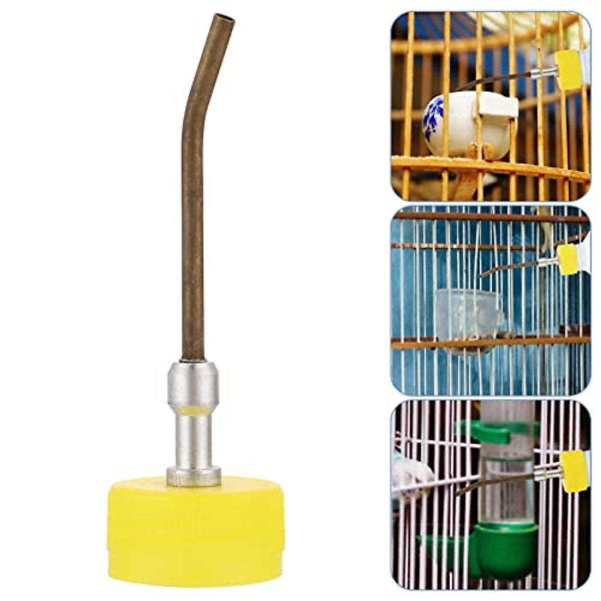 Bird Water Feeder Bird Water Dispenser for Cage Bird Feeder Tube Drinker Container for Pet Parrot Budgie Lovebirds Cockatiel Bird Water Container