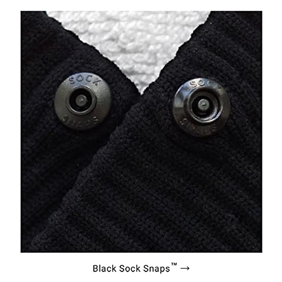 Black Sock Snaps, Sock Locks, Sock Clips for Washer and Dryer, Socks Organizer for Closet, Sock Keeper, Easy to Use Laundry Tool for Socks - 3 Pack Set, 8 Pairs per