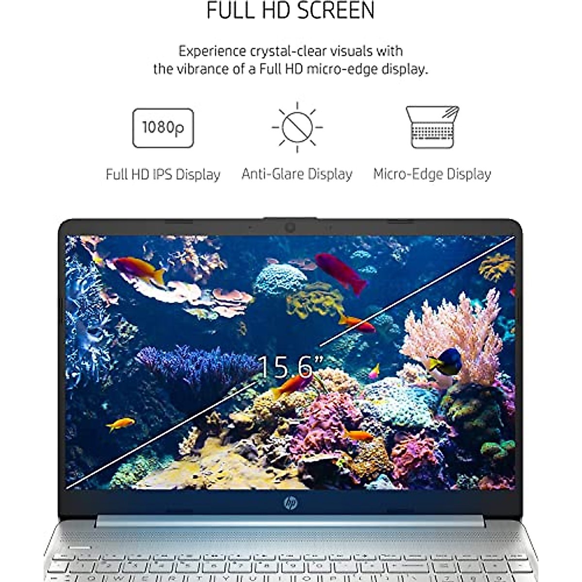 [Windows 11 Pro] HP 15 15.6" FHD Business Laptop Computer, 11th Generation Intel 4-core i5-1135G7 (Beat i7-1160G7), 16GB RAM 512GB PCIe SSD, Intel Iris Xe Graphics, Numeric Keypad, BT 5.2, HDMI, w/Hub