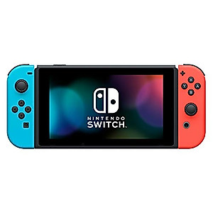 Nintendo Switch with Neon Blue and Neon Red Joy‑Con