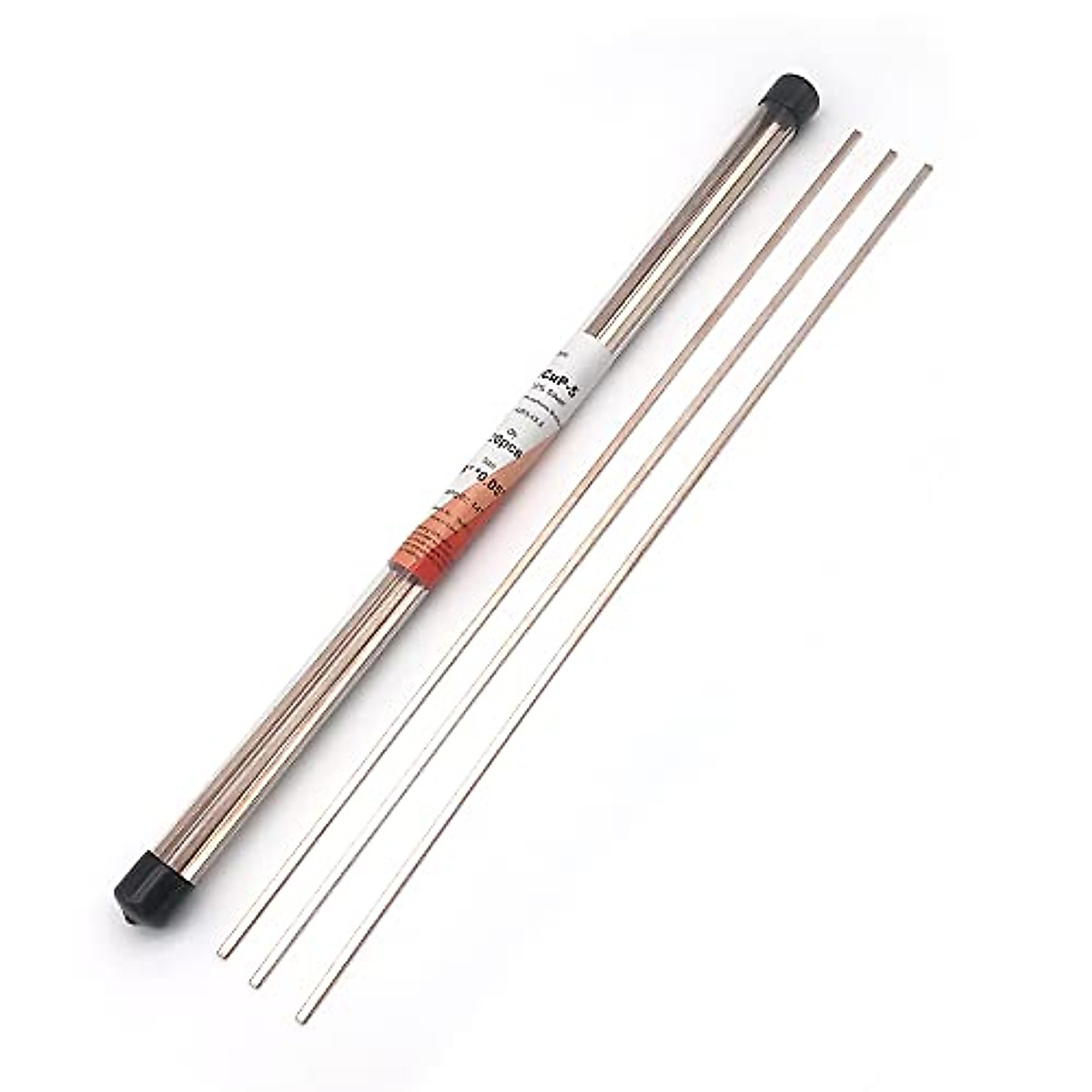 Silver Brazing Rod 15% BCuP-5 20 Flat Bar Welding Silver Nitrate Sticks JAgP-15 Silver Phos Soldering Rods 0.050"x1/8"x14" for Air-conditioners, Refrigerators and Freezers