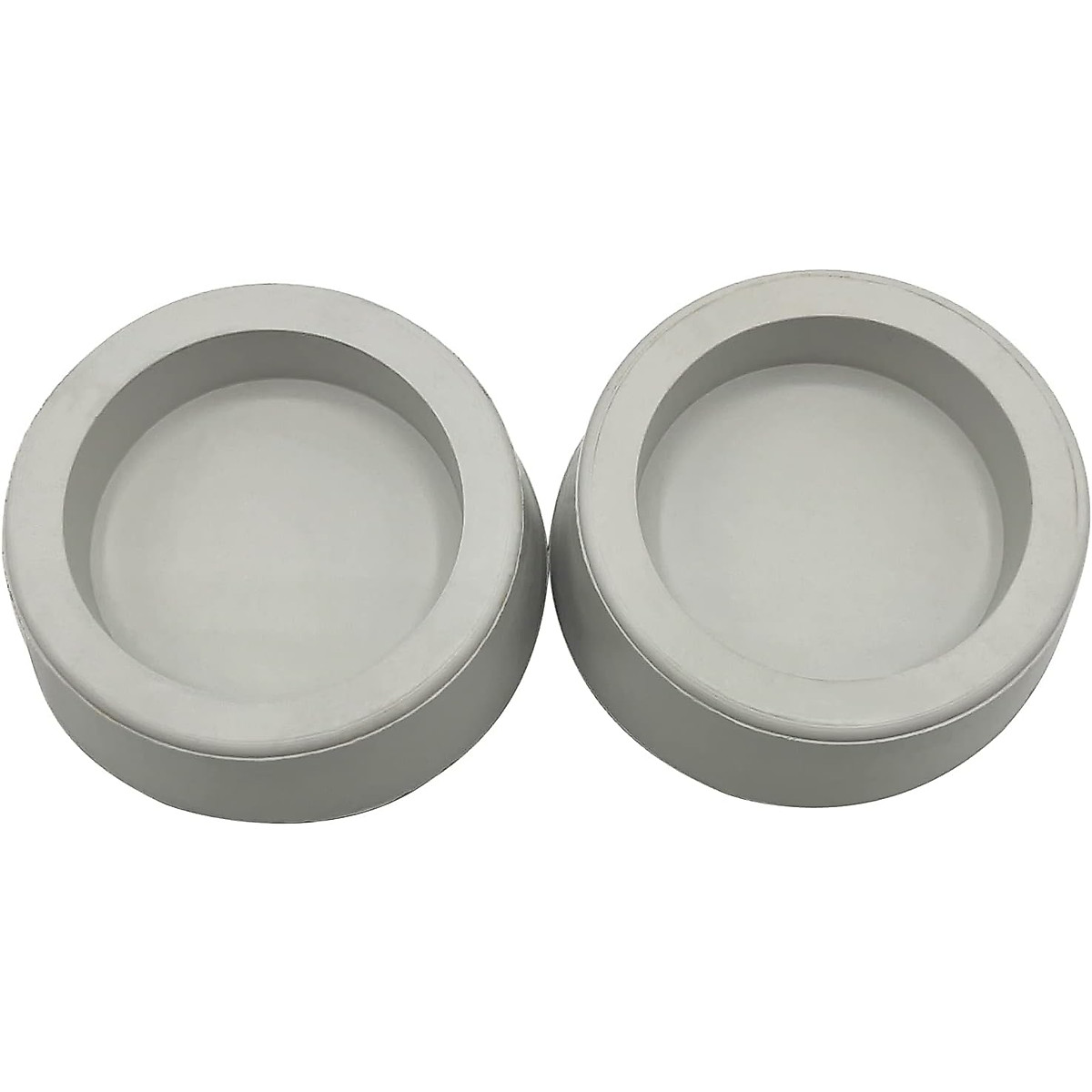 Poolzilla (2-Pack) Outside Pool Ladder Bumpers for Inground Pool - Pool Ladder Rubber End Caps Fit 1.9" Standard Swimming Pool Ladder Tubing - White